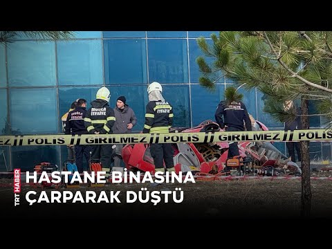 Muğla'da Sağlık Bakanlığı'na ait ambulans helikopter düştü