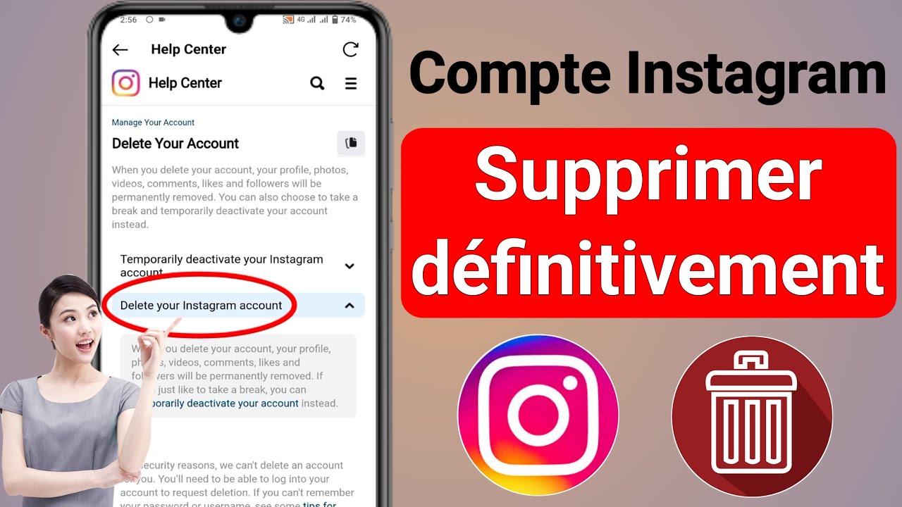 comment supprimer un compte instagram | comment supprimer définitivement un compte instagram ...