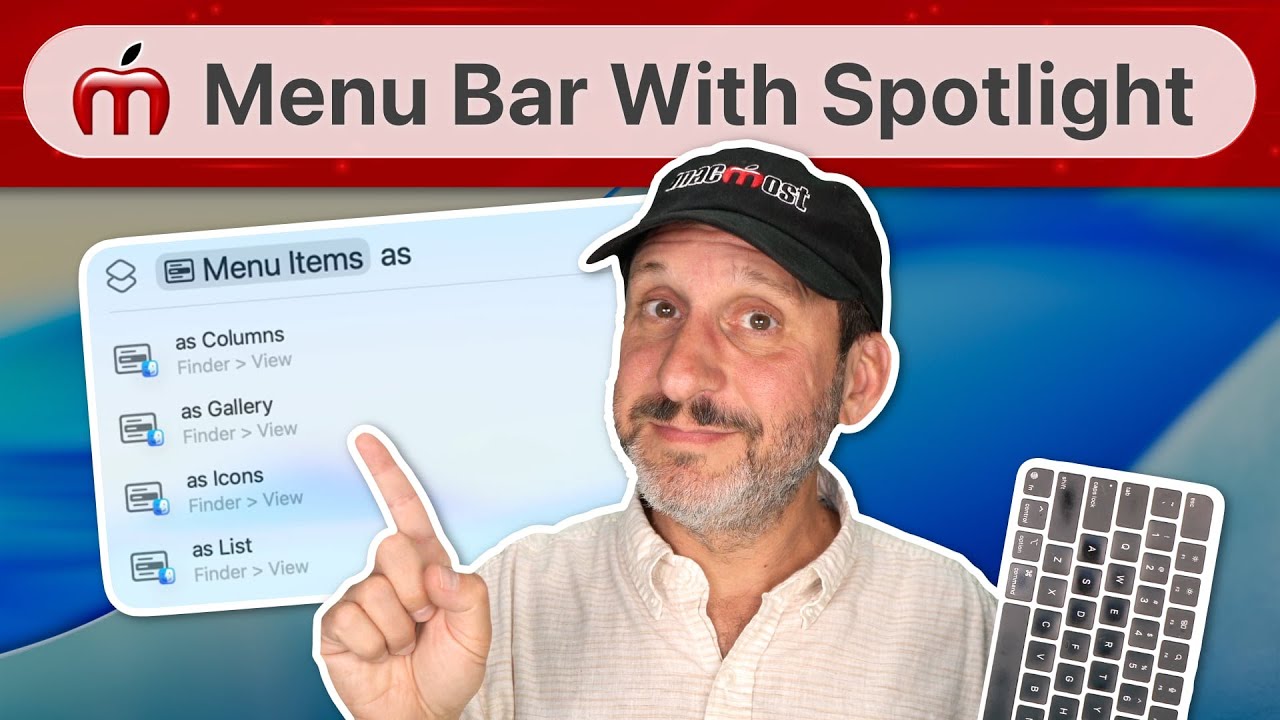 Using Spotlight To Access the Menu Bar - YouTube