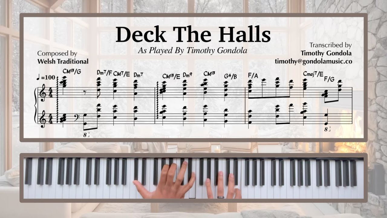 Timothy Gondola plays Deck The Halls - YouTube