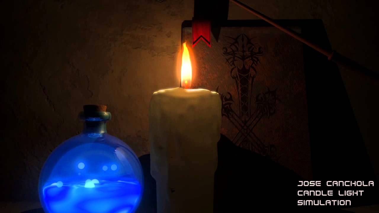 Candle Flame/Light simulation - YouTube