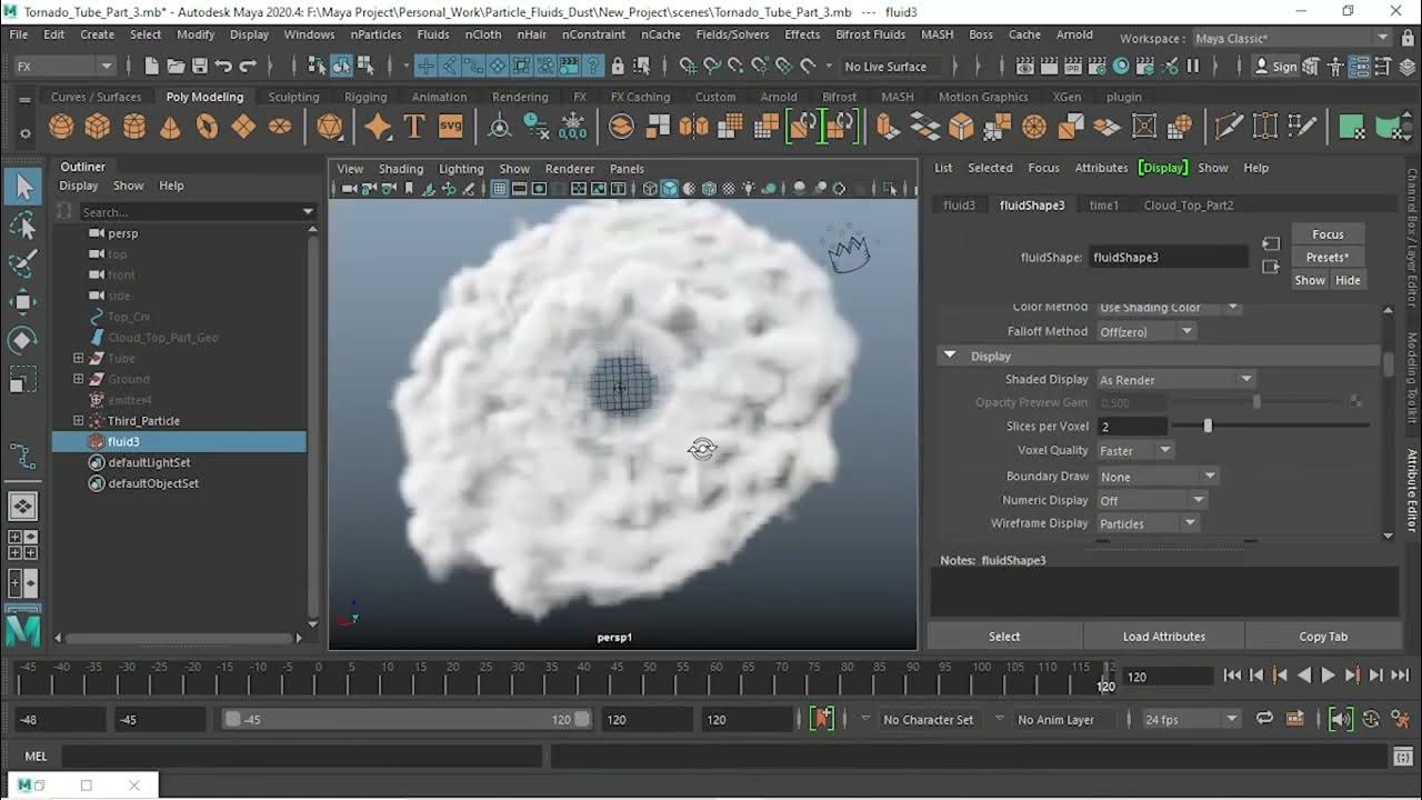 creating cloud using maya fluids - YouTube