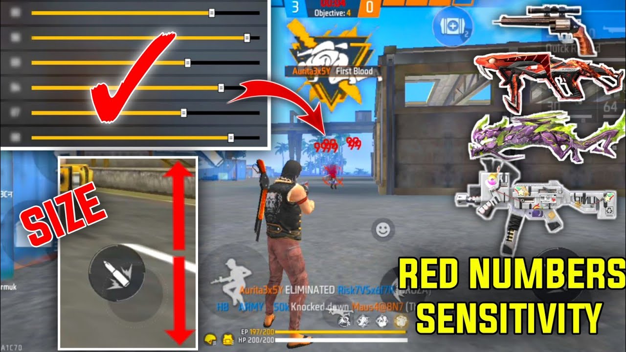 Free Fire Sensitivity Setting 🎯🎯 Auto HEADSHOT Sensitivity Setting 🎯👽 ...