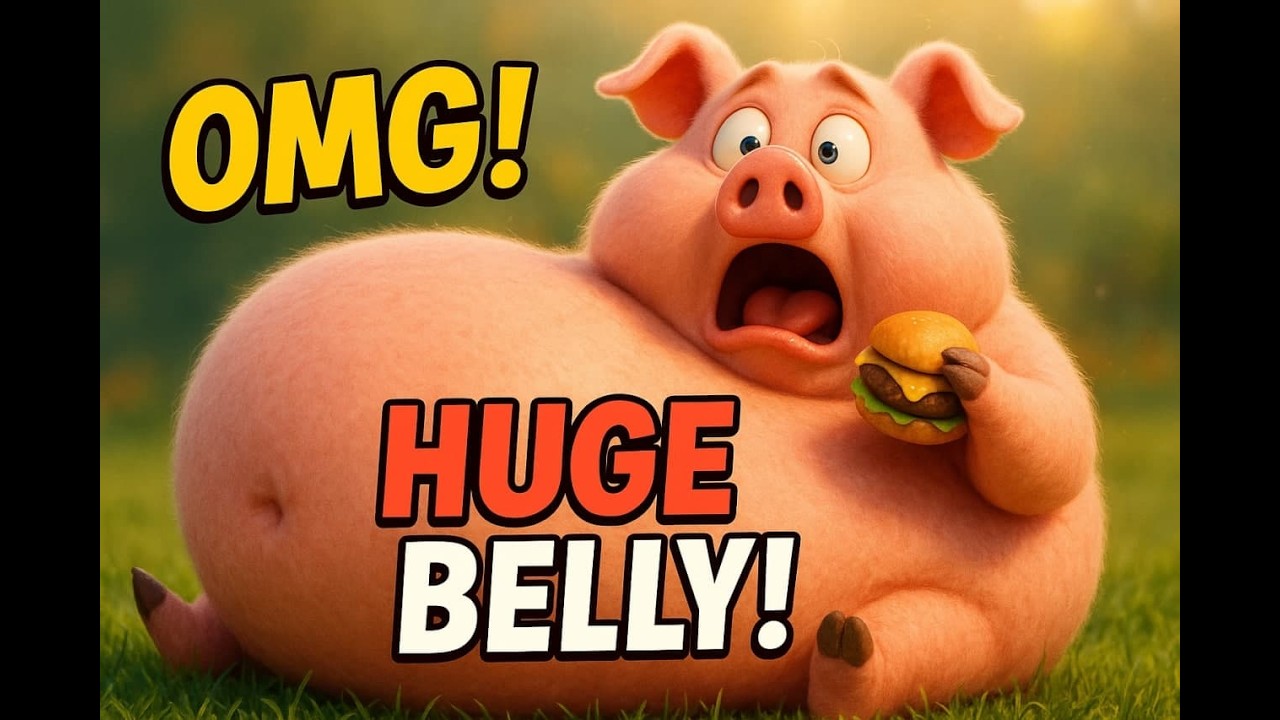 “When Cute Animals Eat Too Much 🍔😂 | Funny Animal Inflation in 8K Ultra ...