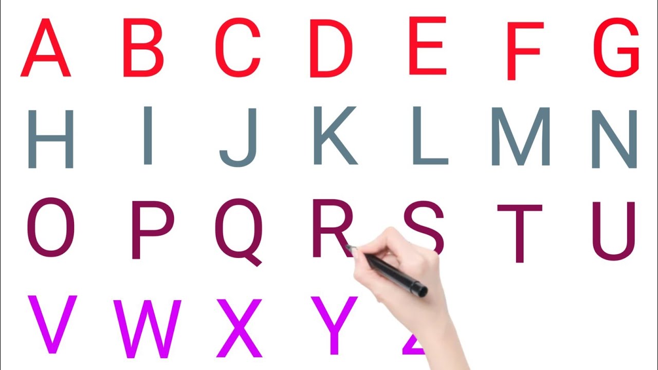 ALPHABETS, ABCD, abcd, kids writing, a to z, abcdefg - YouTube