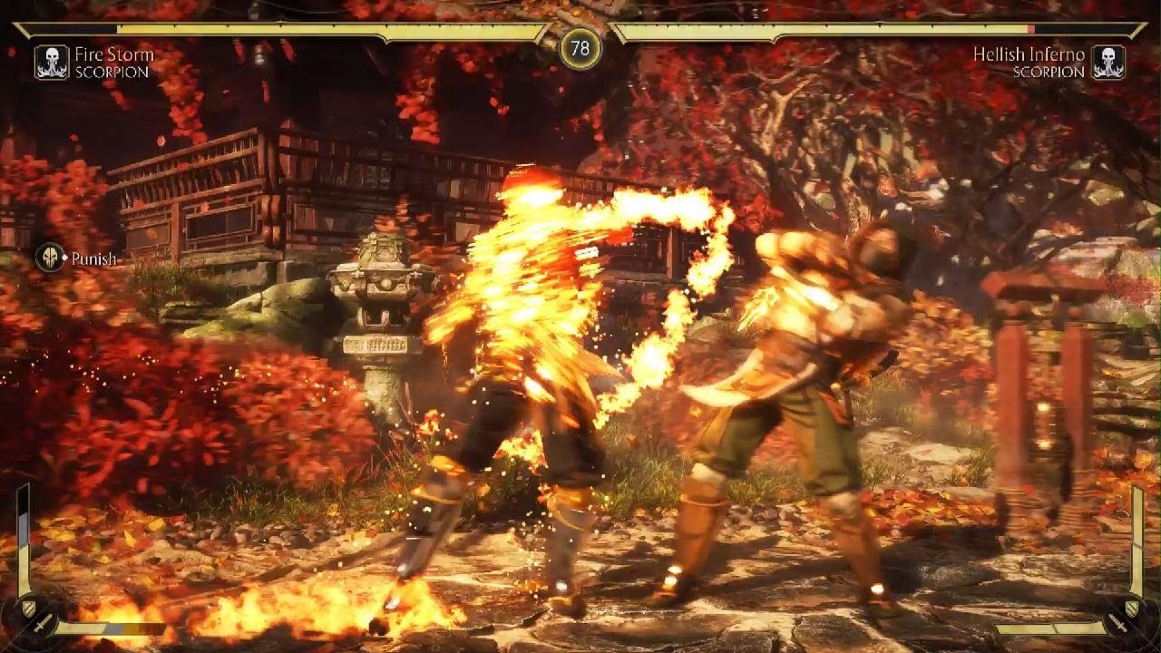 Mortal Kombat 11 intense scorpion battle - YouTube