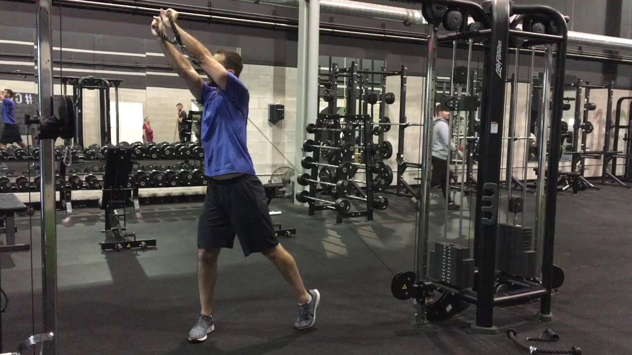 Standing Low High Cable Chop - YouTube