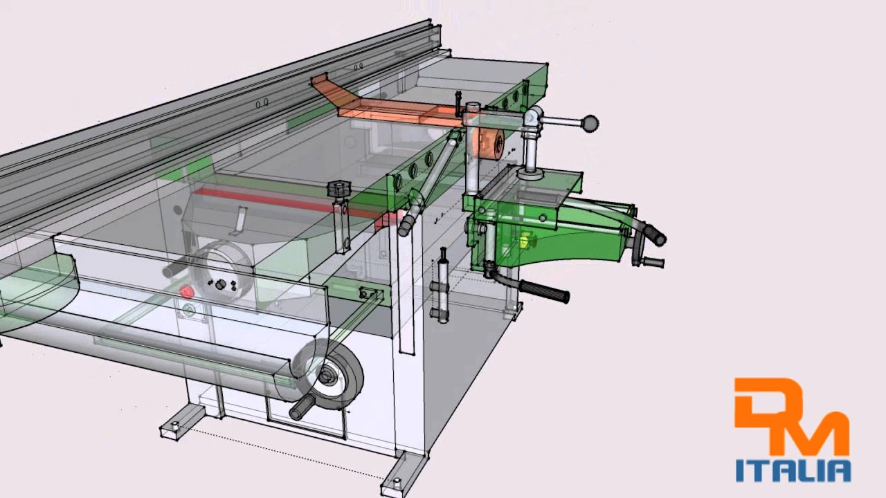Raboteuse Dégauchisseuse à bois FSC 360 de Damatomacchine - YouTube