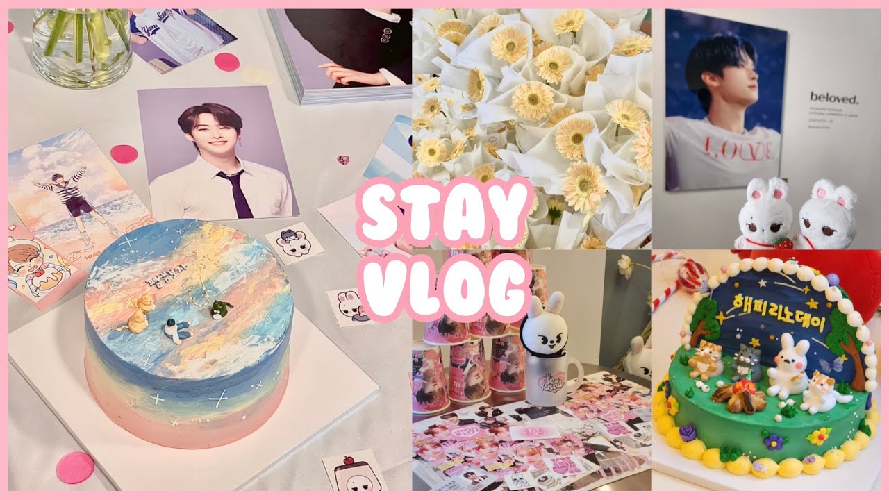 스테이 브이로그 리노야 생일선물은 평생보자 생카 꽃집 전시회 사녹 공방 후기 스키즈 미니 팬미팅 덕질 브이로그