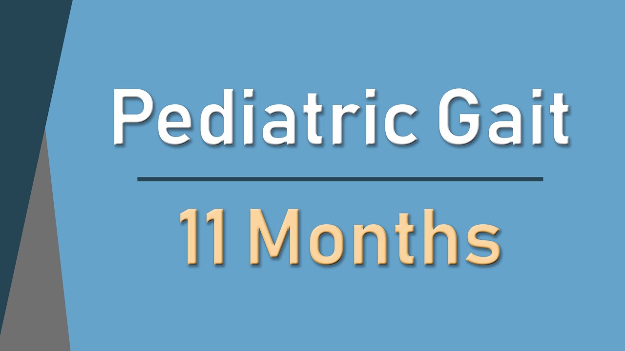 Normal Pediatric Gait Development - 11 Months - YouTube
