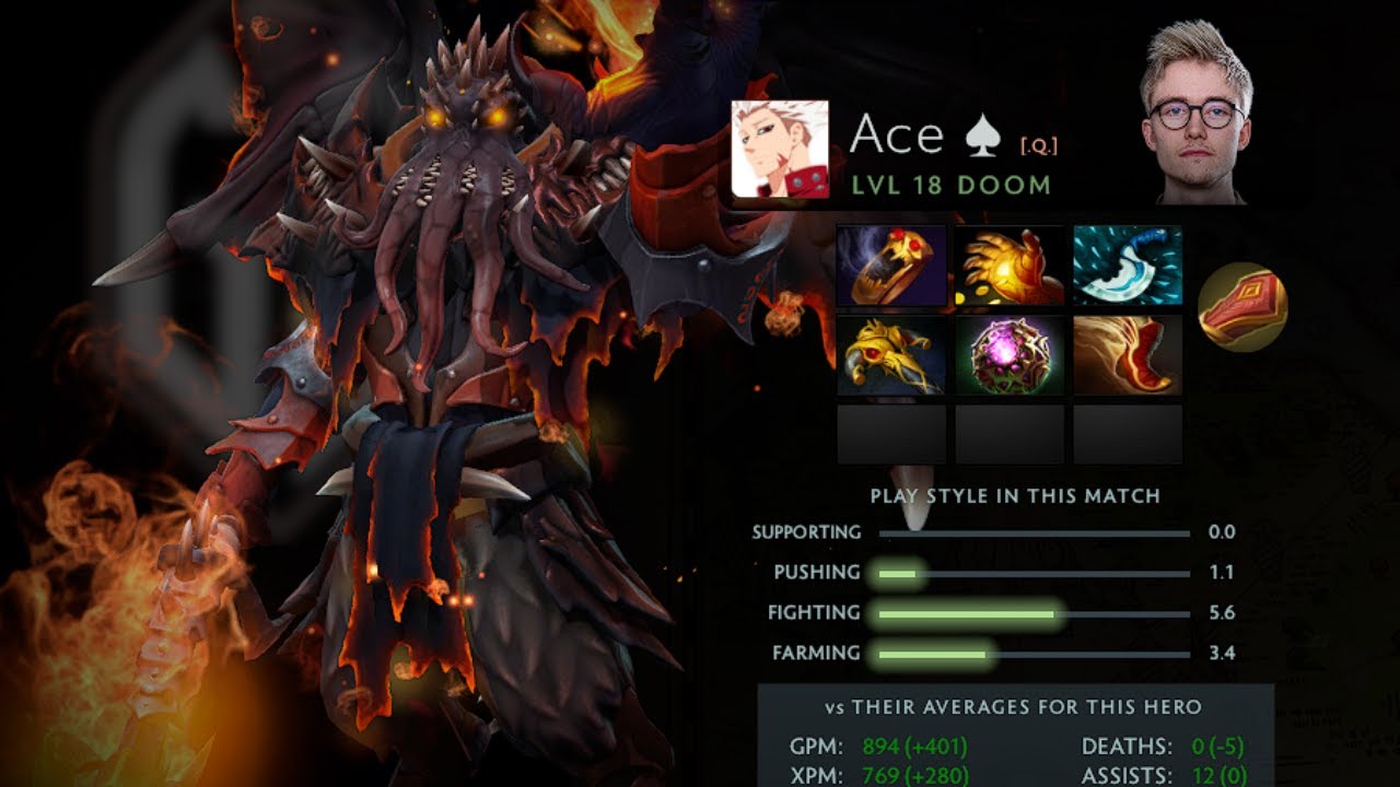 Dota 2 Replay 7.33b Ace 's -Offlane- Doom [Top Core] [Gaimin Gladiators ...