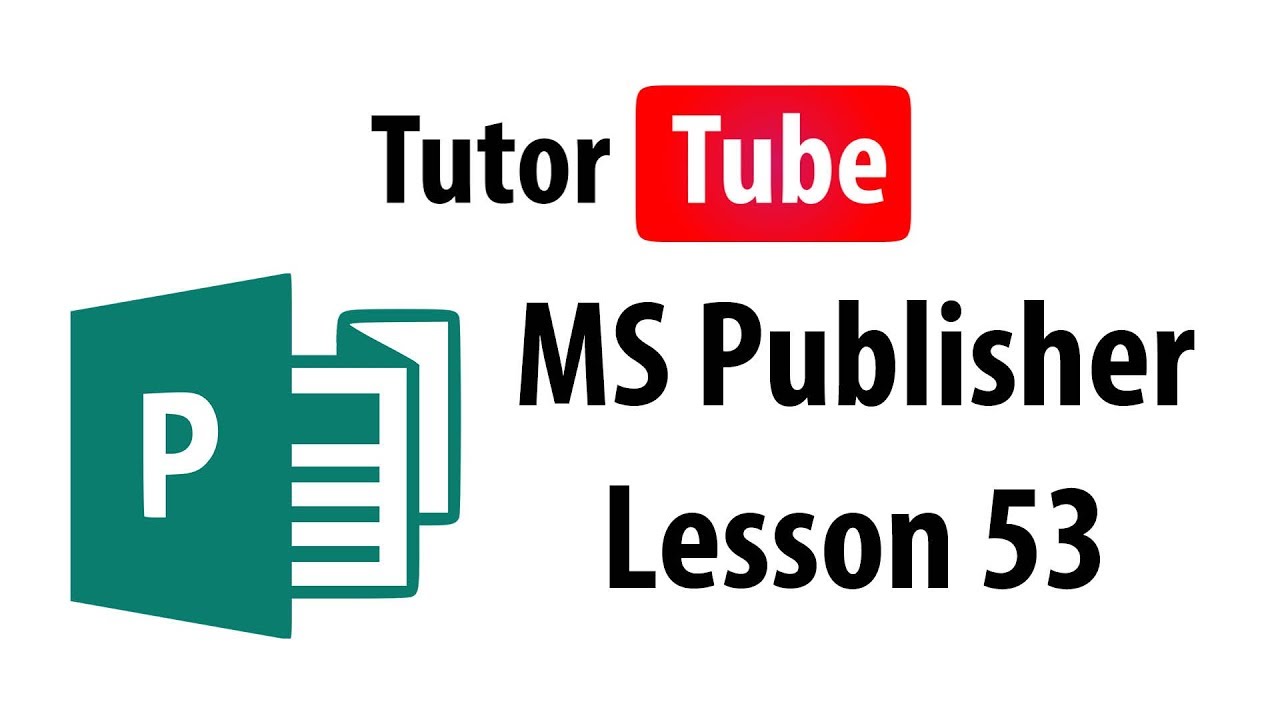 MS Publisher Tutorial - Lesson 53 - Email Merge - YouTube