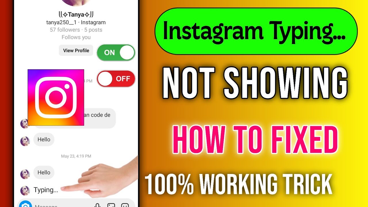 Instagram typing not showing | Typing option not showing in Instagram ...