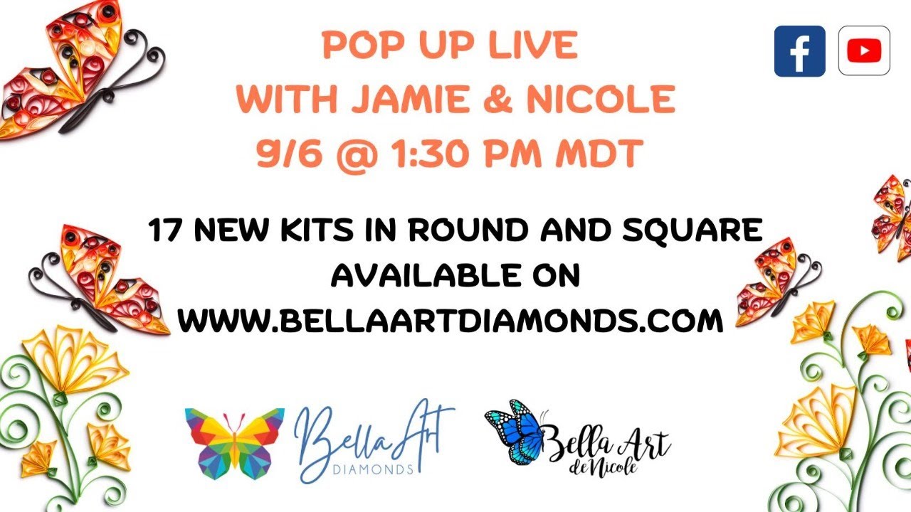17 NEW Bella Art Diamond Kits in Round and Square listed!!! - YouTube