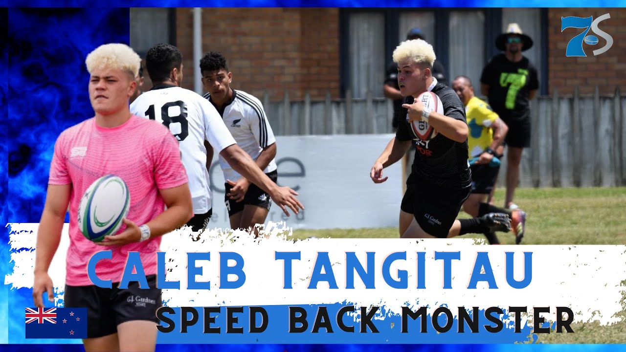 CALEB TANGITAU | Speed Back Monster | Rugby 7s Highlights - YouTube