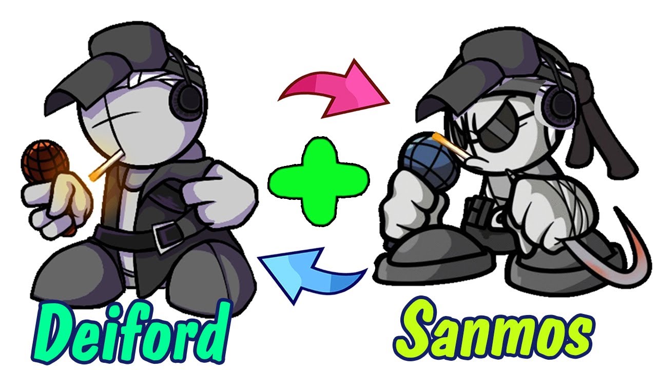 Swapping Deimos and Sanford madness combat | FNF Speedpaint - YouTube