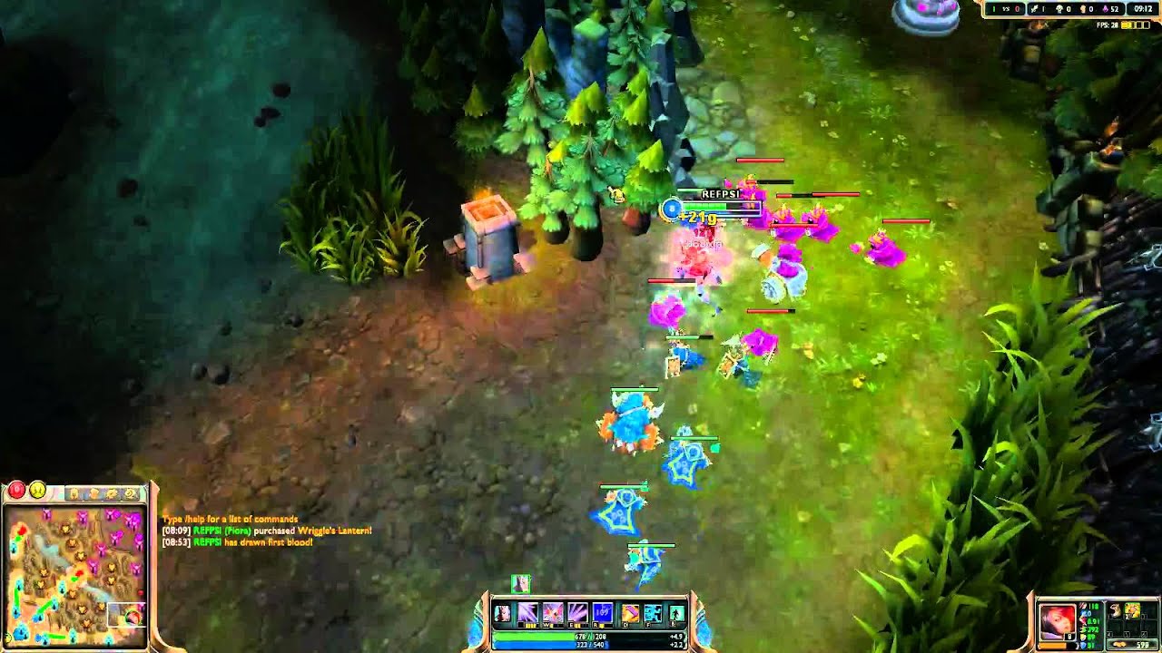 League of legends Fiora Basic Tower diving - YouTube