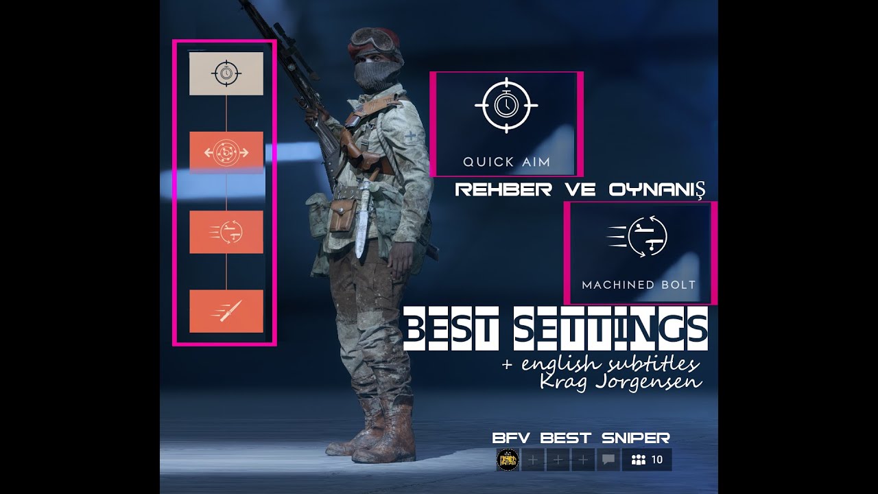 Battlefield V | BEST Sniper | Krag Jorgensen Rehber | (+ english ...