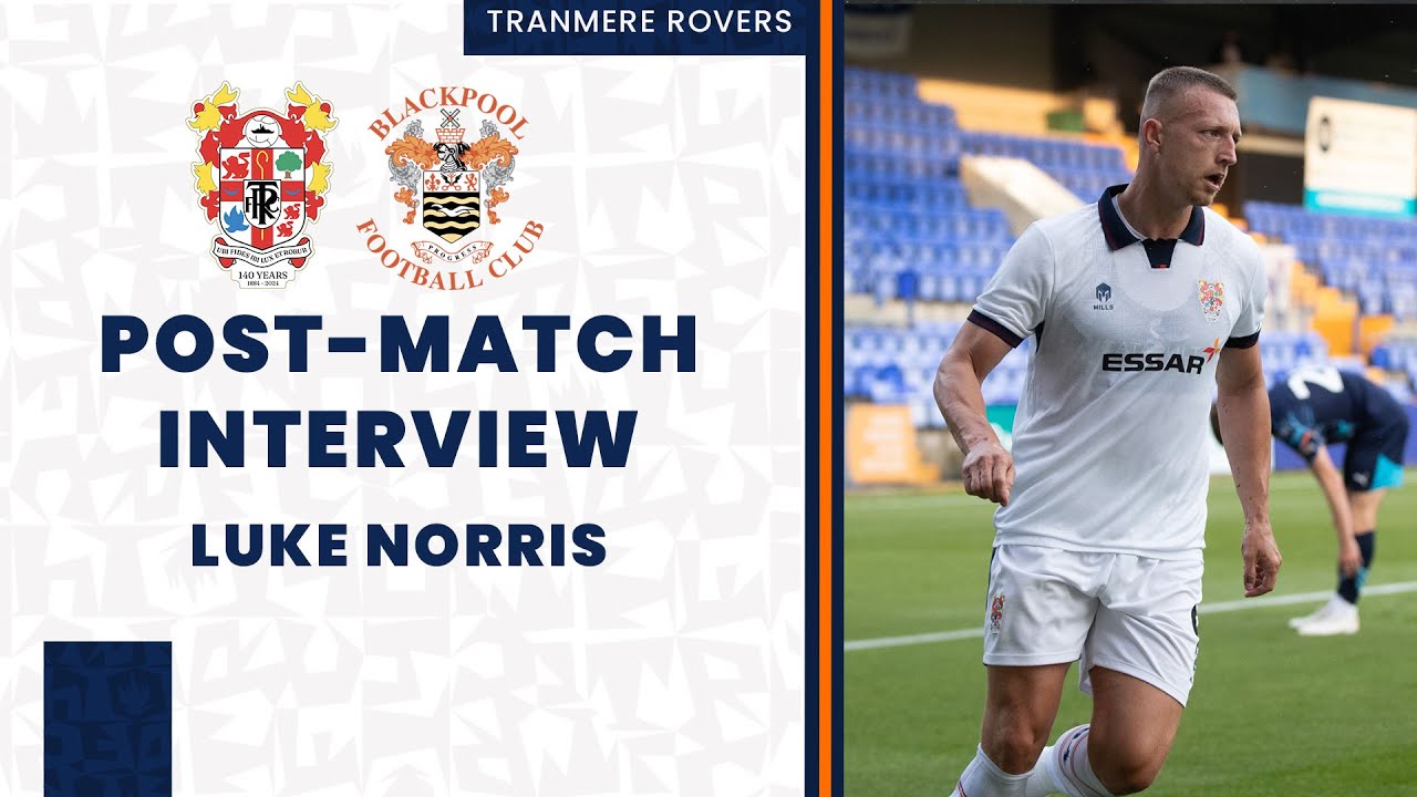 Post Match | Luke Norris on his first goal of pre-season - YouTube