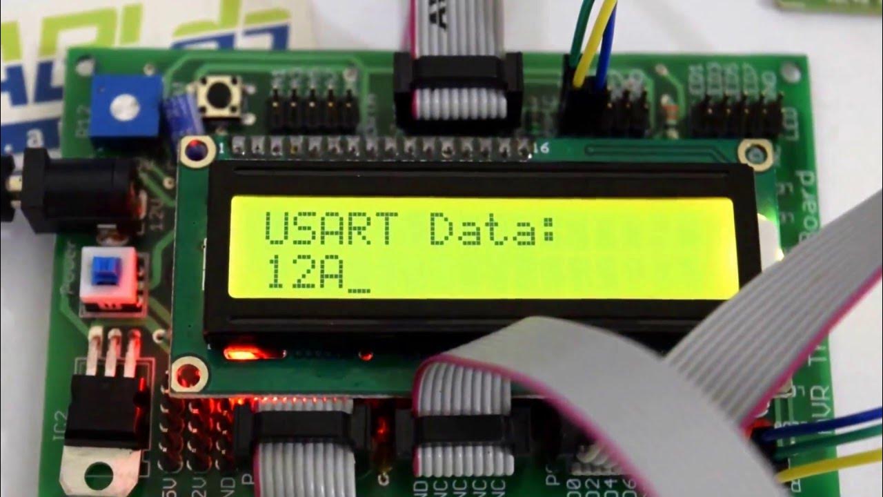 Full Duplex Communication between PC and AVR ATmega16 Microcontroller with LCD Display by ABLab ...