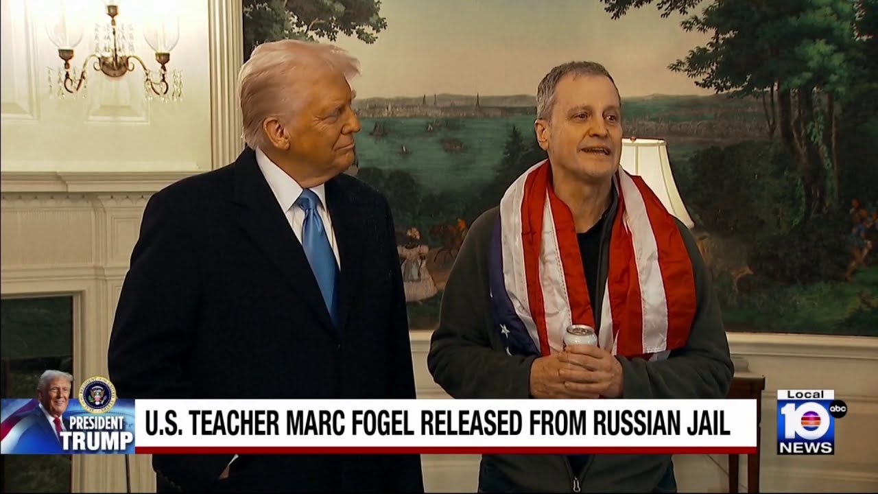 Marc Fogel released by Russia, meets with President Trump - YouTube