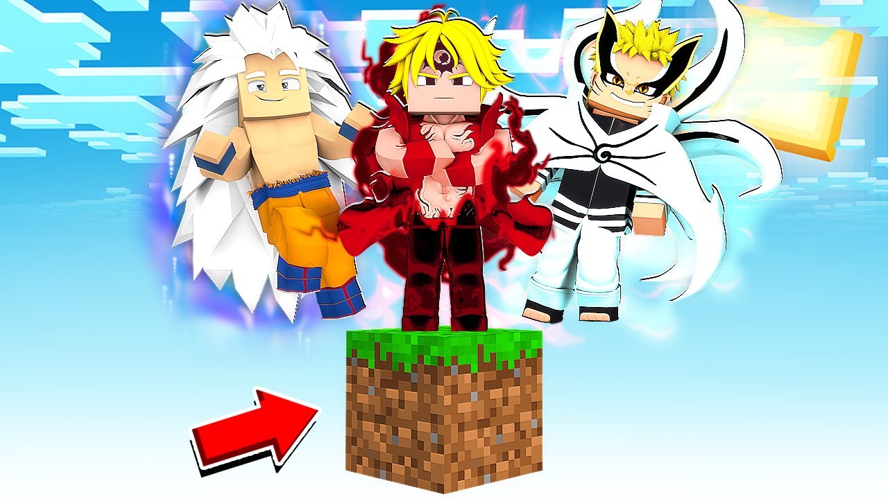 SOBREVIVÍ en UN SOLO BLOQUE de ANIME SUPREME en MINECRAFT😱💥 - YouTube