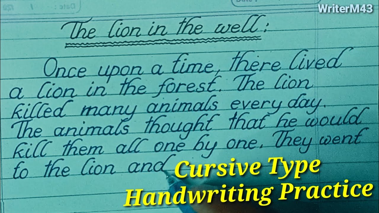 Story writing in english for beginners | handwriting improve kaise kare ...