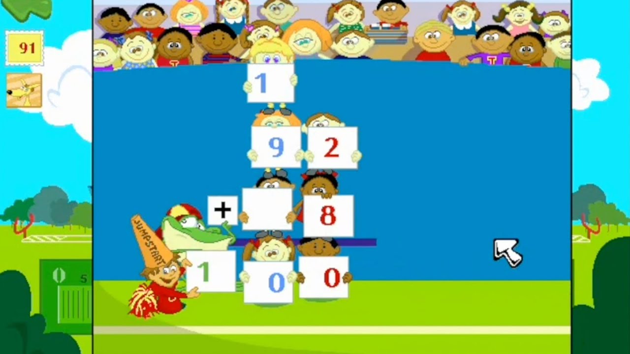 Jumpstart 2nd Grade (1996) Baseball Math Game & Ulysses S. Grant Stamp ...