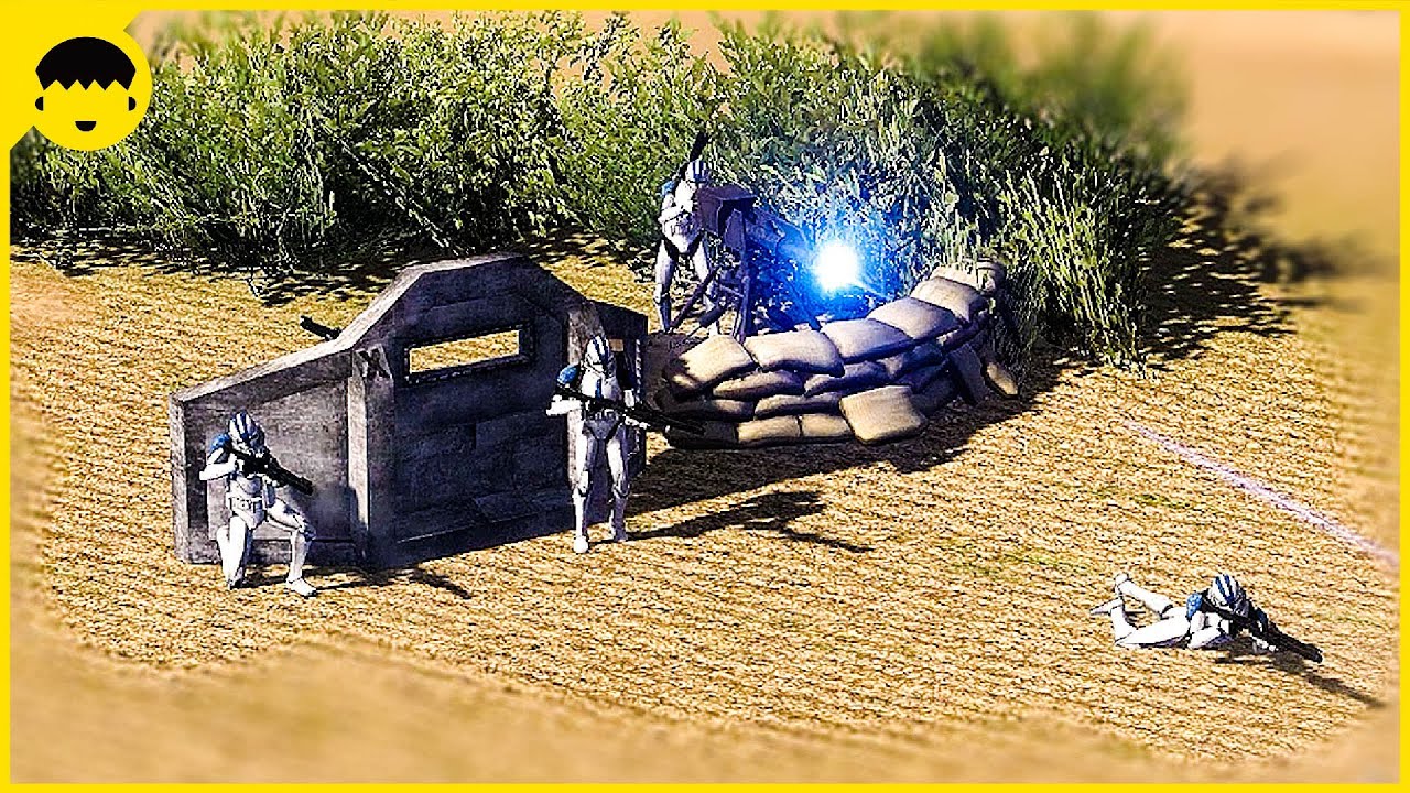Star Wars: Droid Army Raid at 501st Clone Trooper Camp | Tilt Shift ...