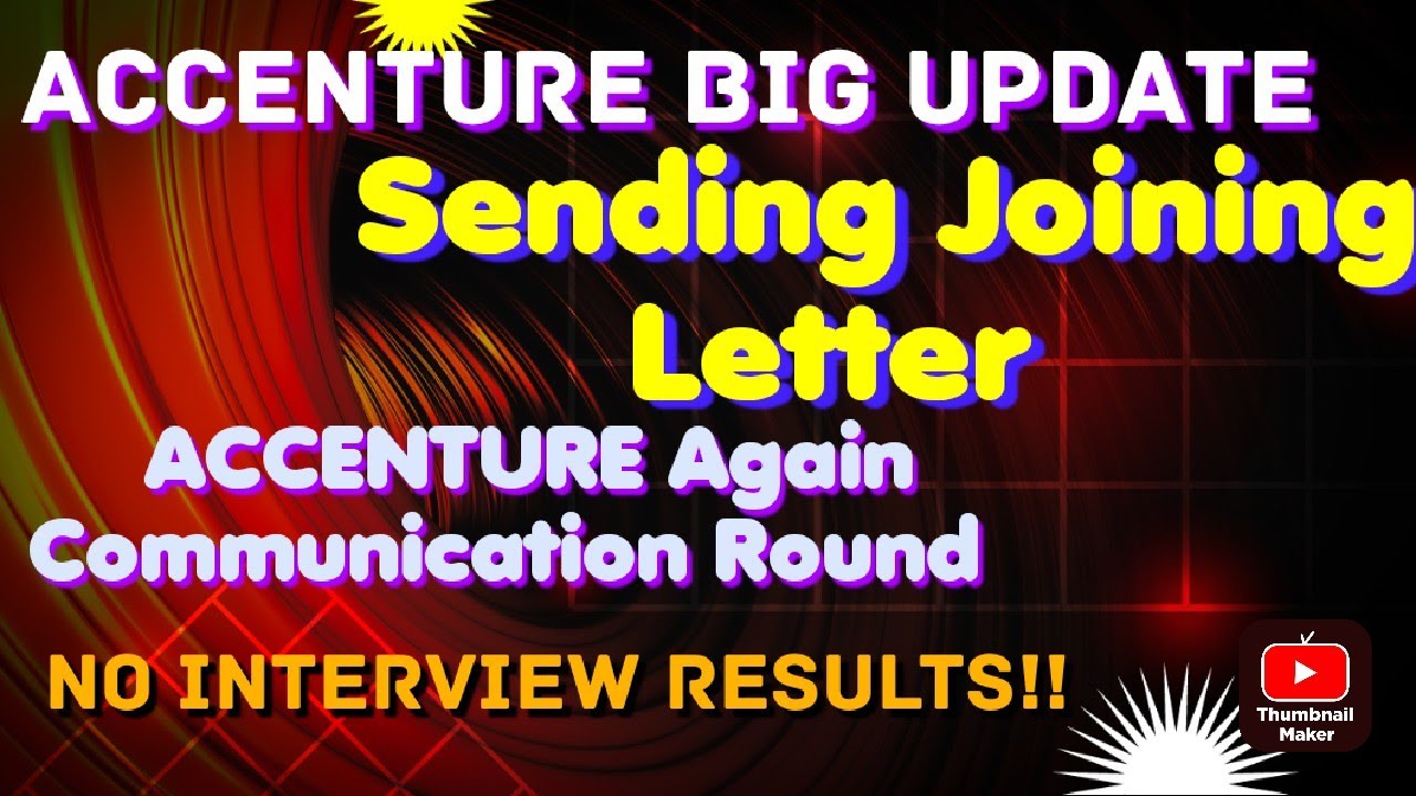 ACCENTURE SENDING Communication Round Mail Again || Sending Joining ...