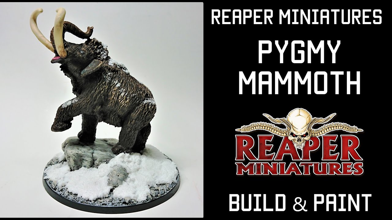 Reaper Miniatures, Pygmy Mammoth, Build and Paint, D&D, (HD) - YouTube