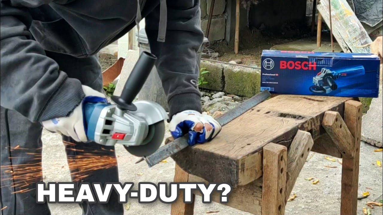 BOSCH GWS 750-100 PROFESSIONAL ANGLE GRINDER | TESTING AND REVIEW - YouTube