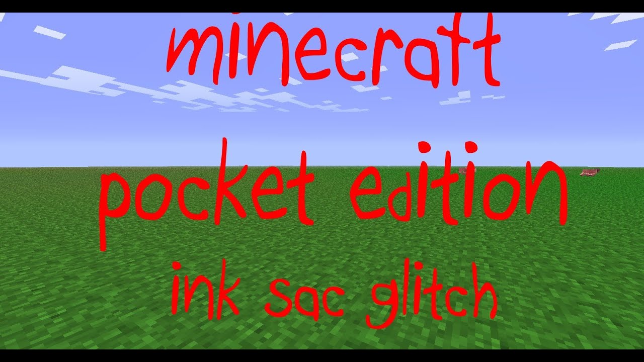 Minecraft: Pocket Edition - Ink Sac Glitch - YouTube