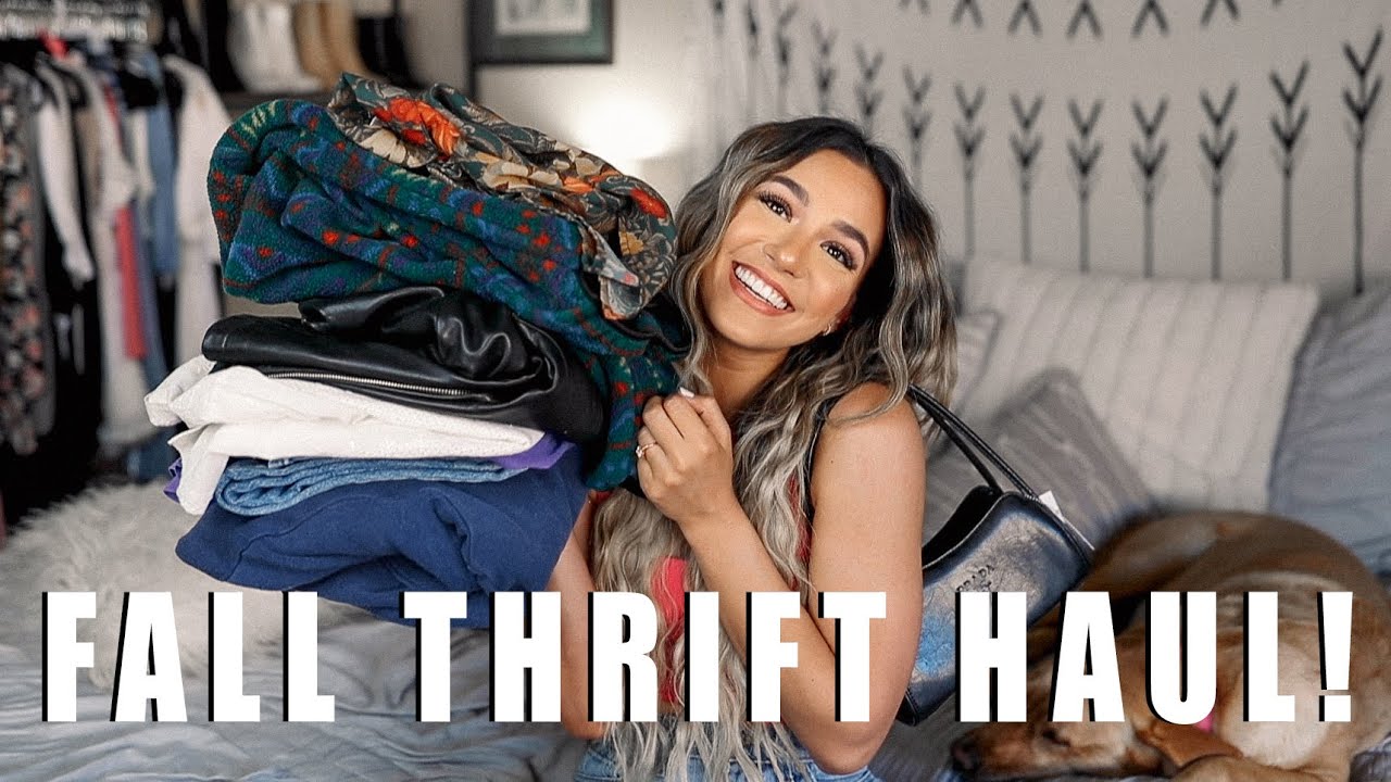 FALL THRIFT STORE TRY-ON HAUL! | 2019 - YouTube