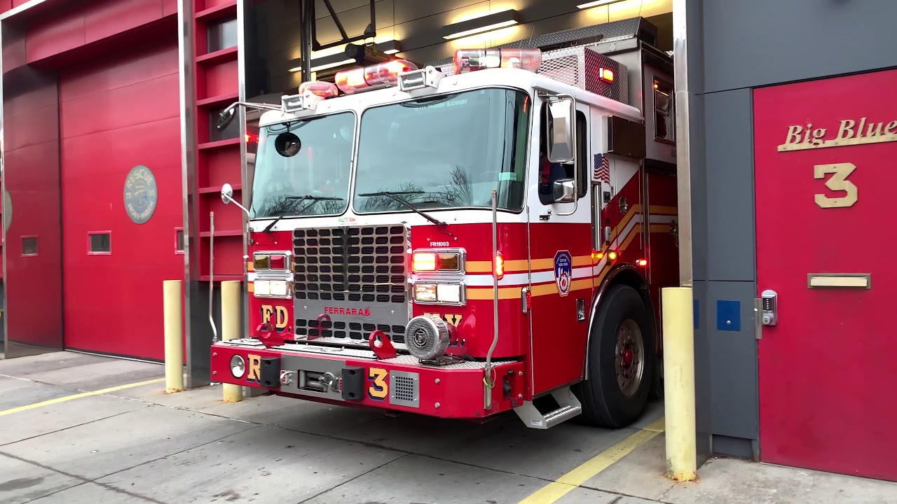 FDNY Rescue 3 Responding [With "Q" Siren] - YouTube