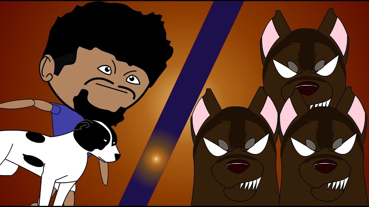 Dog fight (Animated story) - YouTube