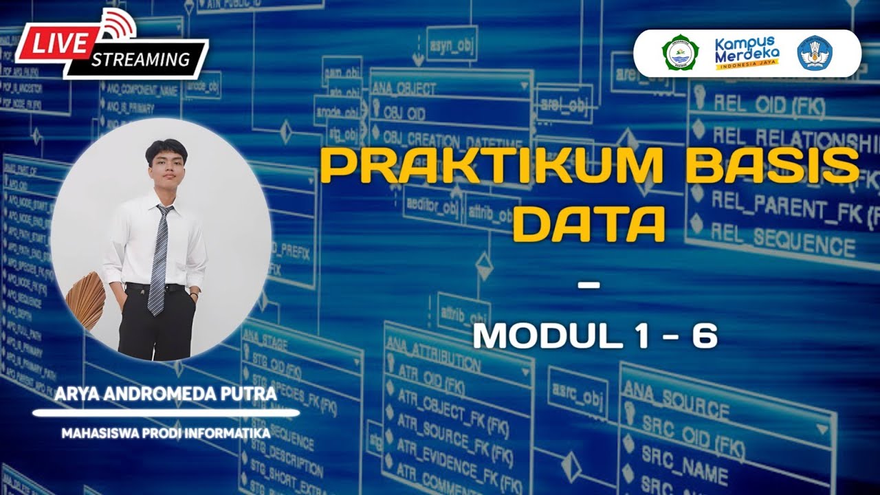 PRAKTIKUM BASIS DATA MODUL 3 - ARYA ANDROMEDA PUTRA - 07352311099 - 3IF1 - YouTube