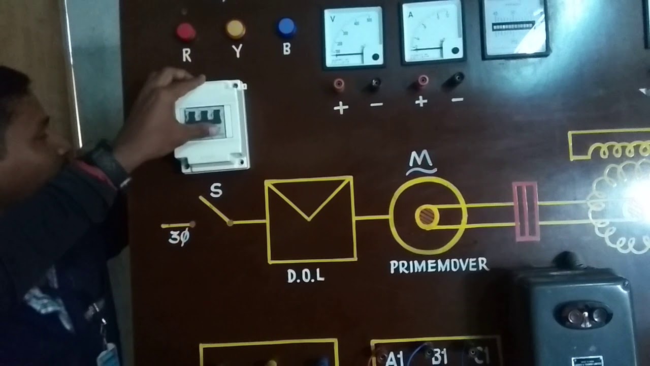 Jogging and inching of 3 phase induction motor using contactor and push ...