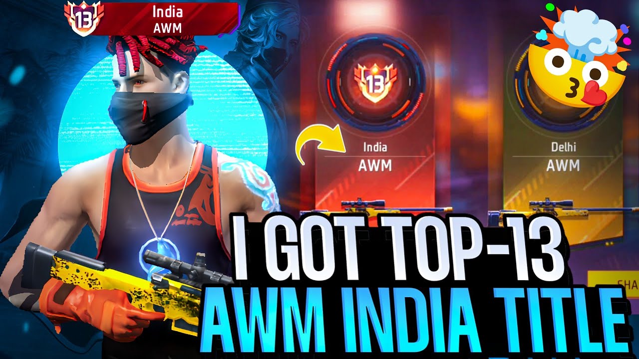 FINALLY I GOT TOP-13 AWM TITLE 😍 || Free Fire Solo Rank Push || Road to ...
