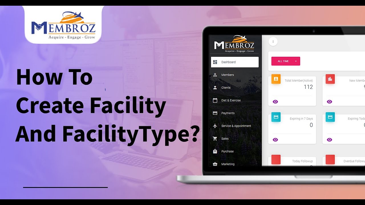 Membroz: Create Facility type and Facility - YouTube