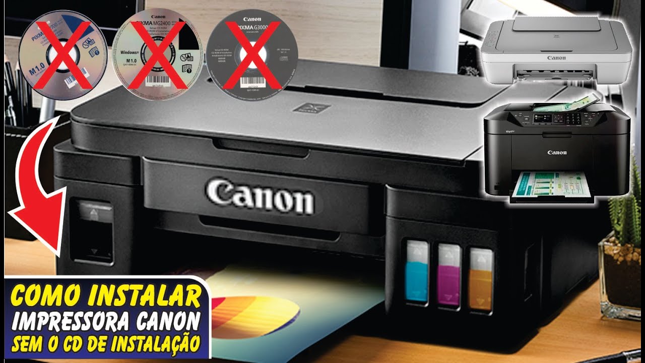 COMO instalar impressora CANON sem o CD de instalação - YouTube
