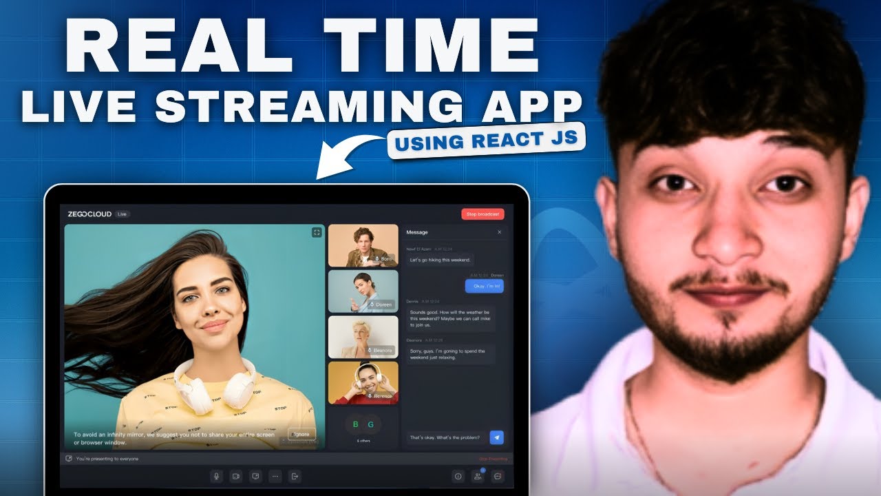 Build a Real-Time Live Streaming App in React JS | Full Tutorial for ...