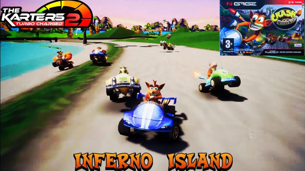 The Karters 2: Turbo Charged: Crash Nitro Kart: Inferno Island N-Gage ...