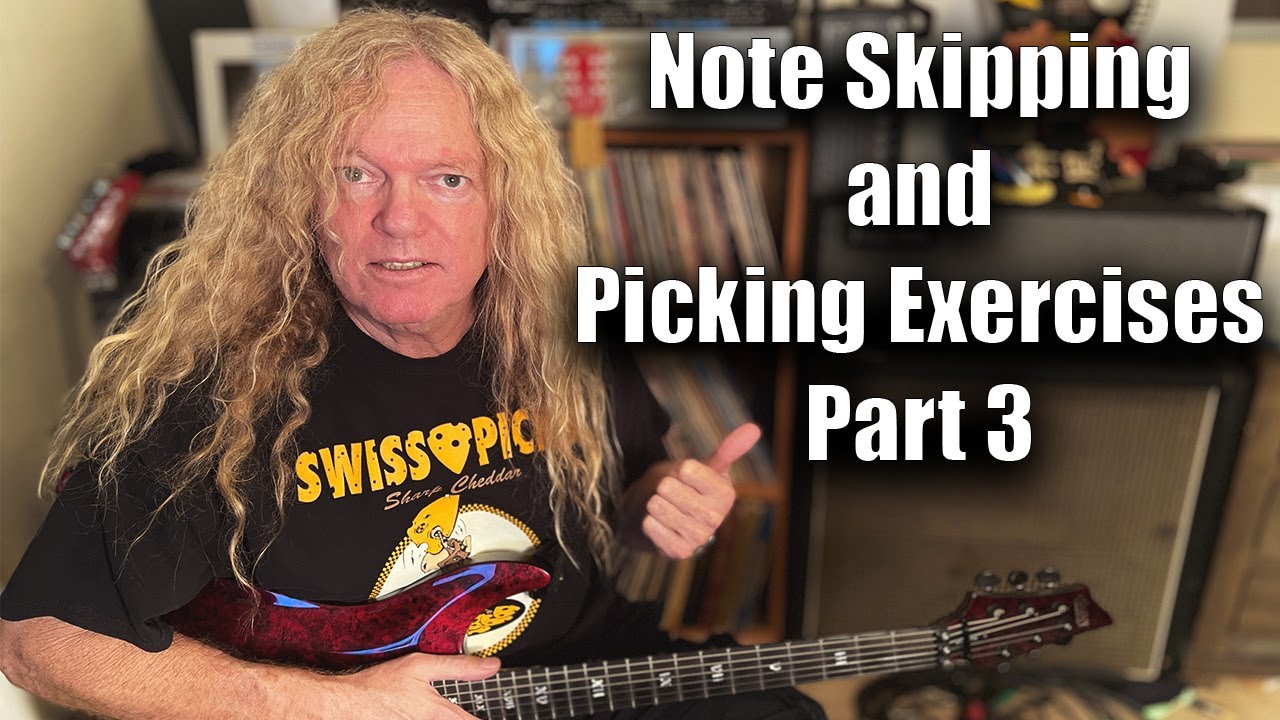 Note Skipping and Picking Exercises Part 3 - YouTube