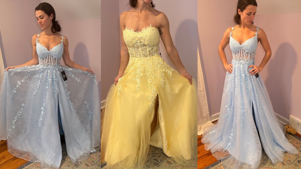 Affordable Prom Dress Try on Haul + Review (Ledssiwe) - YouTube