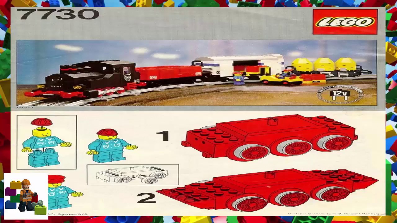 LEGO instructions - Trains - 7730 - Electric Goods Train Set - YouTube