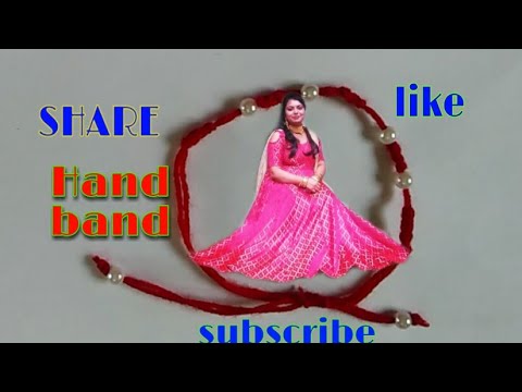 Hand band / How to make easy hand band / friendship band - YouTube