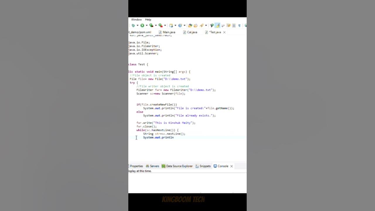 File handling in java - YouTube
