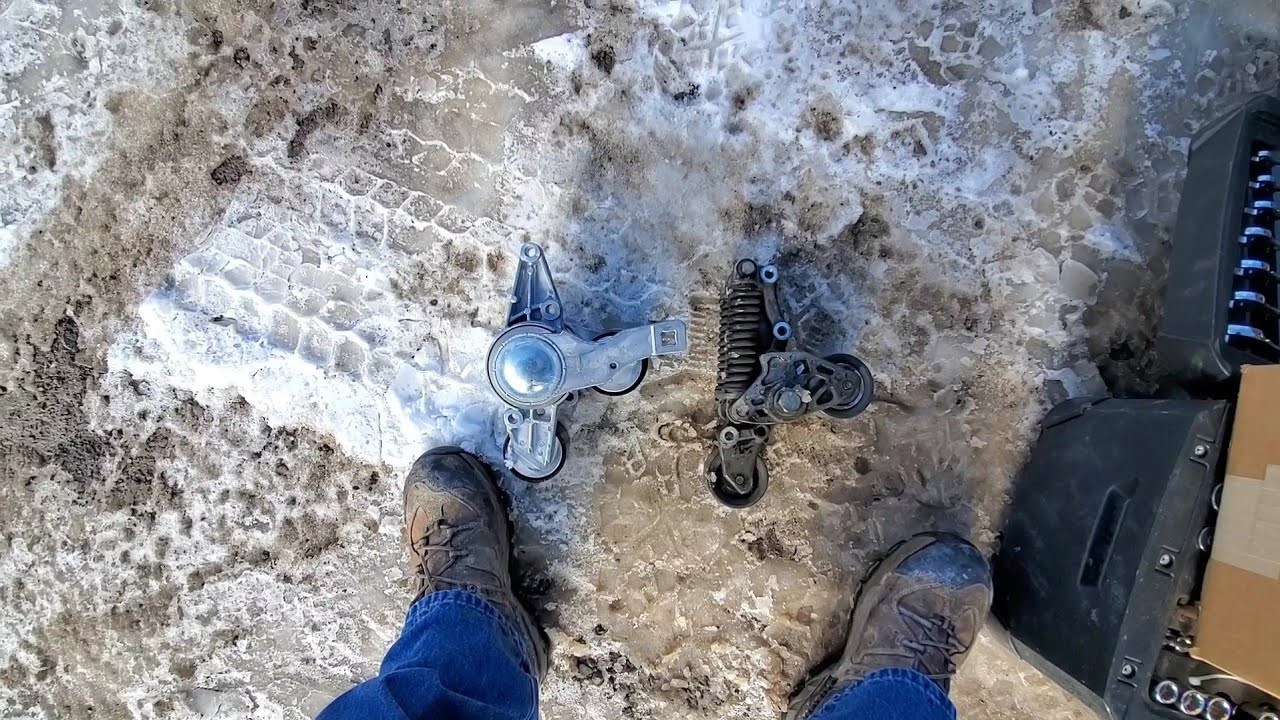 Replacement of the belt tensioner Owner operator Life - YouTube