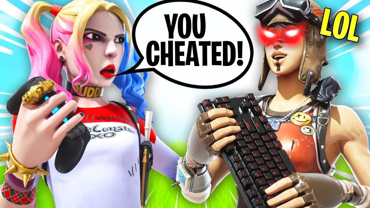 I tried out for a Console Only Fortnite Clan while CHEATING... - YouTube